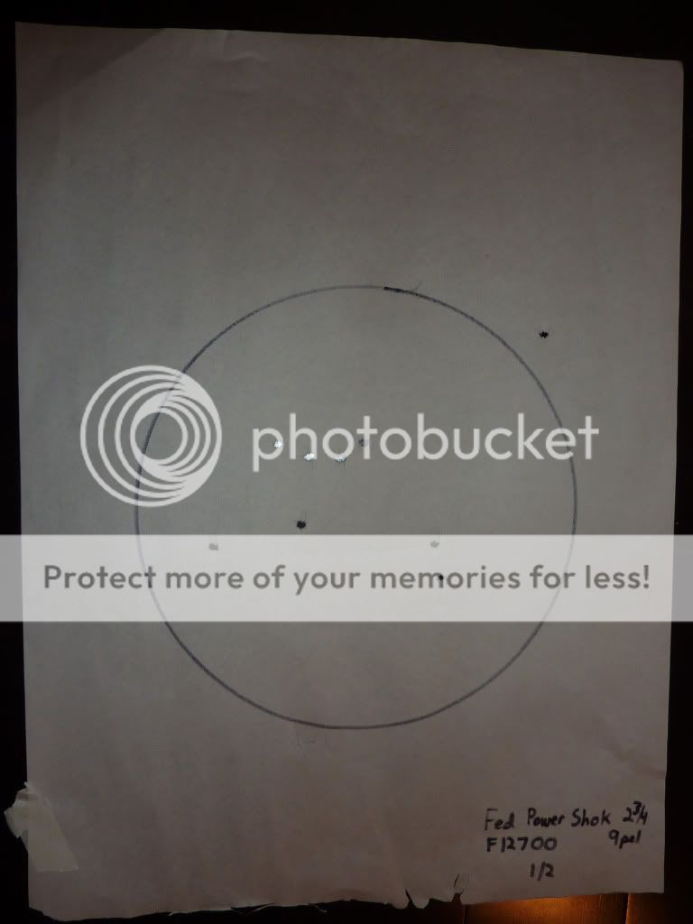 Five samples of 12 ga 00 Buck patterning. UPDATE: Low Recoil Shoot-Off ...